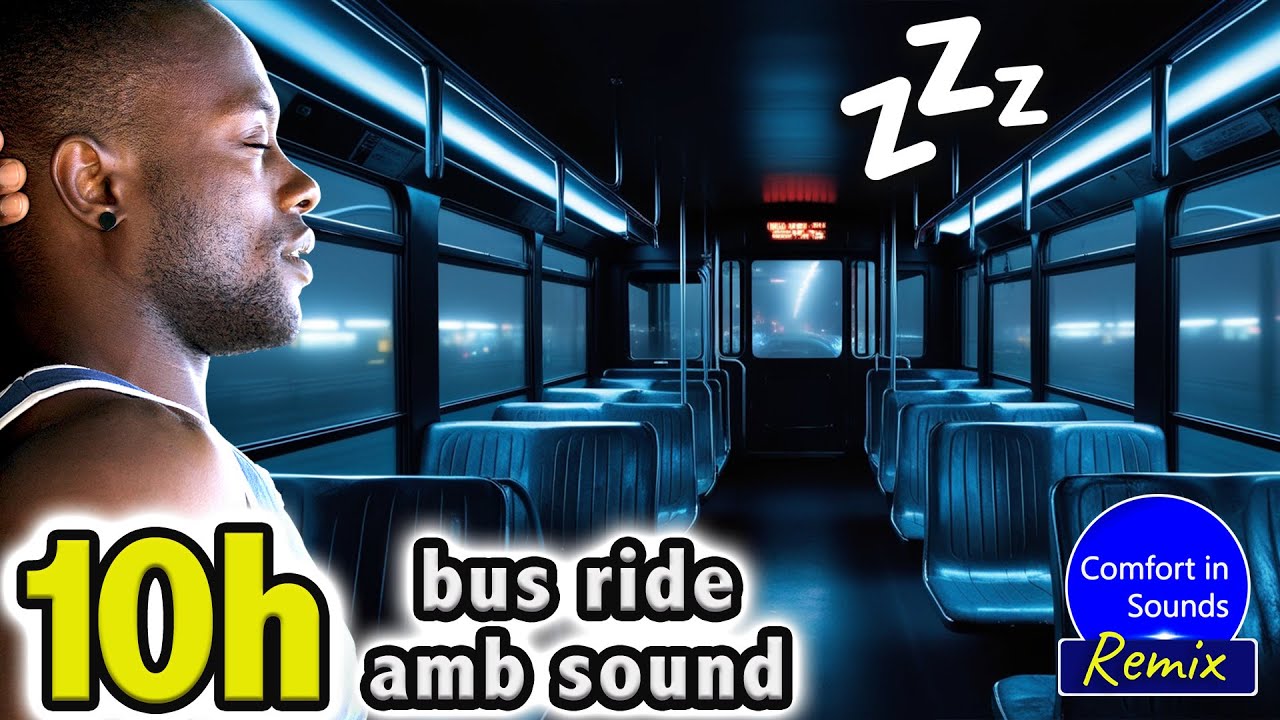 Bus Ride Ambience Sound & Fan ASMR to Sleep | FALL ASLEEP INSTANTLY ...