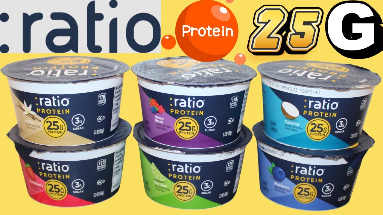 Ratio Protein Dairy Snack 25G Protein:Vanilla, Mixed Berry, Coconut ...