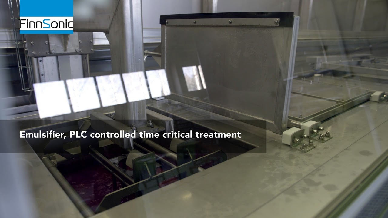 FinnSonic automated FPI line with pre cleaning - YouTube