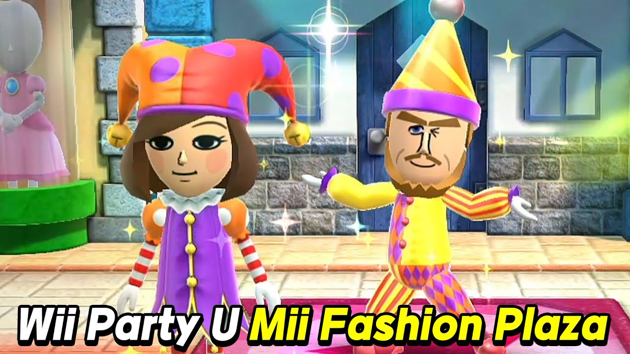 Wii Party U Mii Fashion Plaza gameplay Ian vs Mizuho vs Giulia vs Akira ...