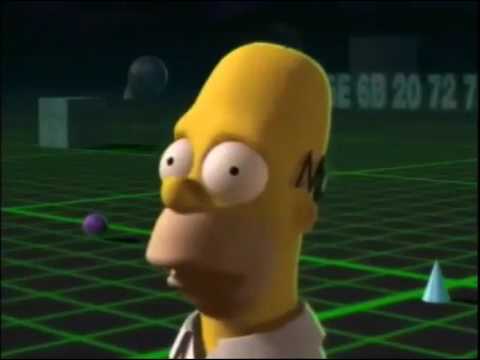 Homero entra al mundo 3d - YouTube