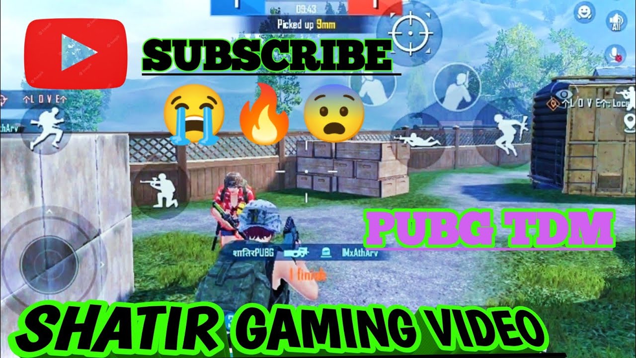 PUBG GAME VIDEO 🔥 !! TDM KILL 😱 !! SHATIR GAMING NEW VIDEO 👿 ...