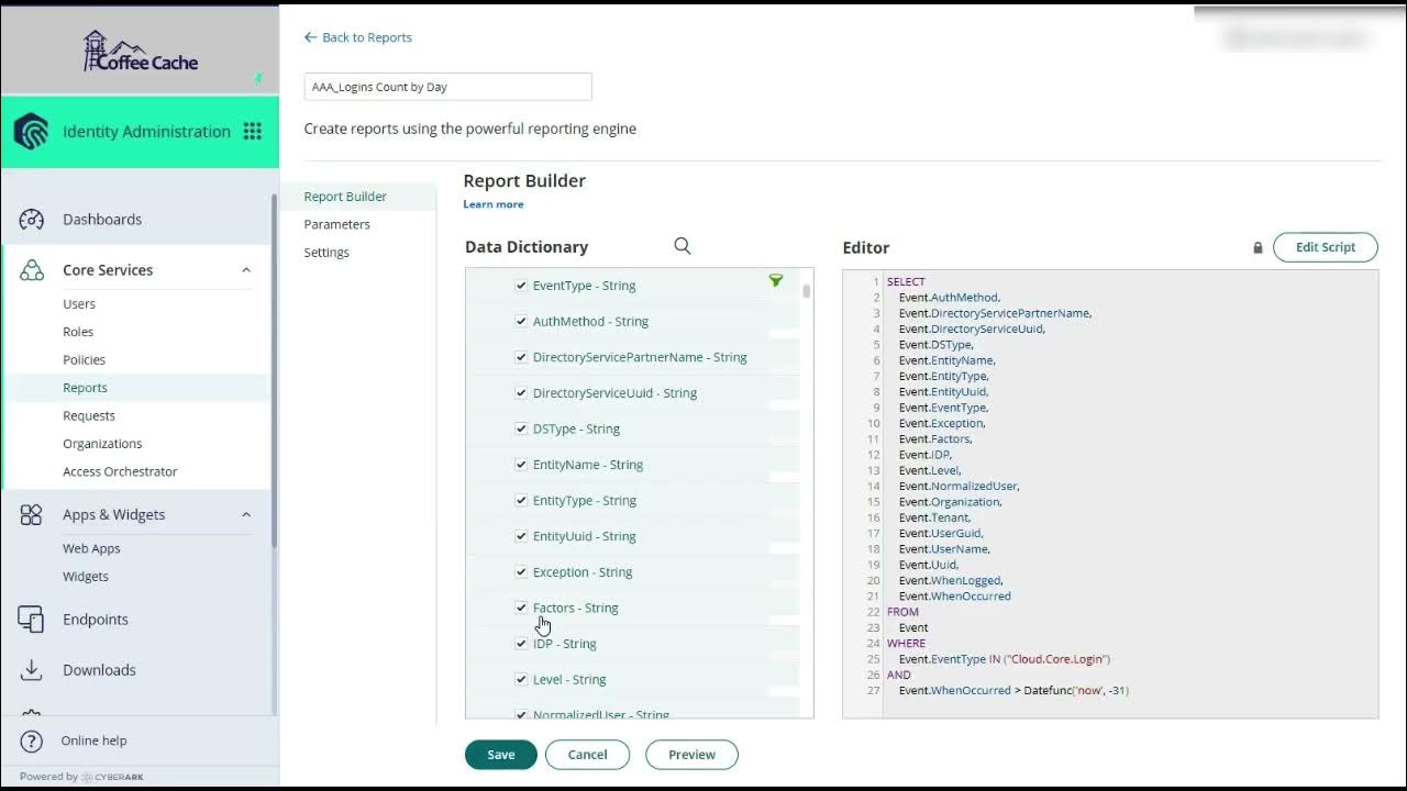 How to create custom reports in CyberArk Identity - YouTube