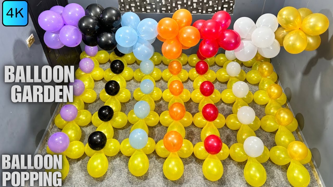 Creating a Colorful Balloon Garden and Wall Décor | Satisfying Balloon ...