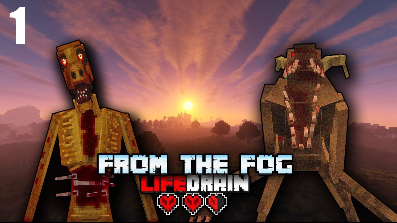 LOS MODS MÁS TERRORIFICOS DE MINECRAFT | From The Fog LifeDrain #1 ...