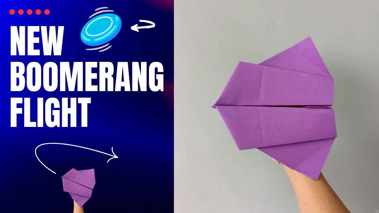 How to make a paper plane return | Good flies come back to you - YouTube