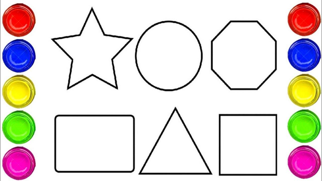 How to draw a Shapes | Easy step by step drawing for kids | # ...