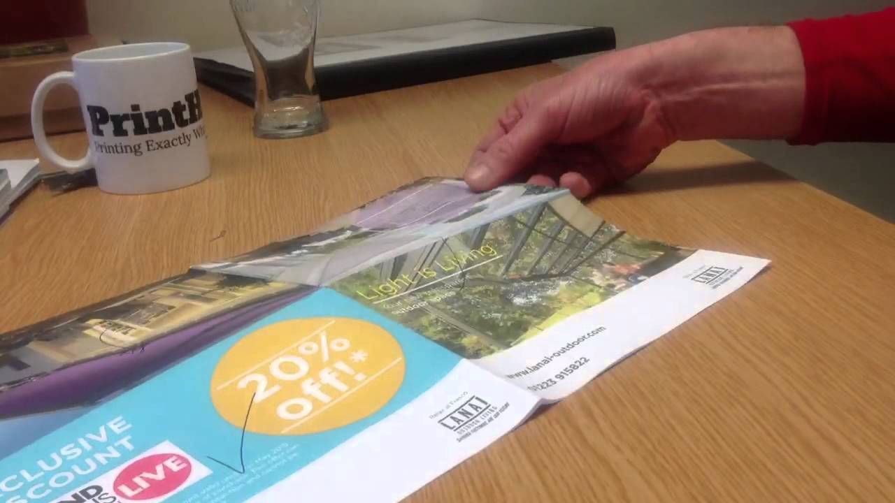 Cross Folded Printed Leaflet - YouTube