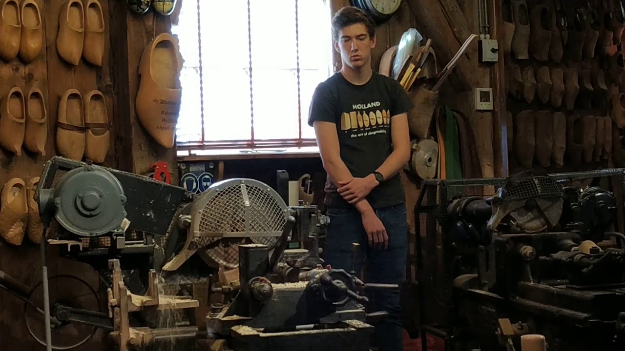 Manufacturing wooden shoe demo - YouTube