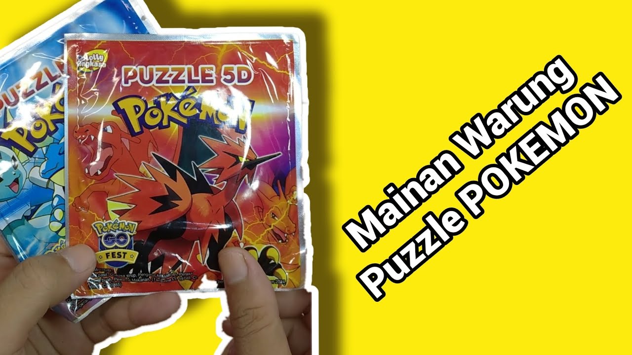 MAINAN WARUNG 2000 Rupiah Puzzle 5D Pokemon - YouTube