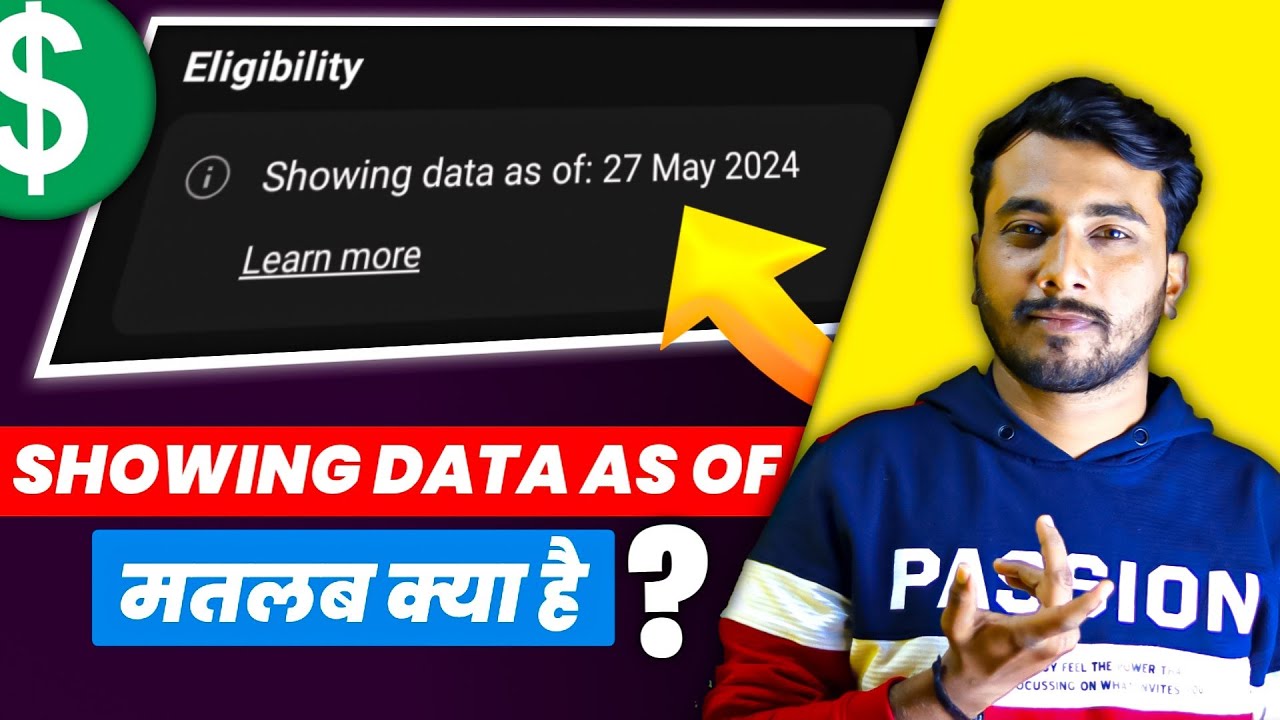 Showing Data As of Meaning | Showing Data as of Yt Studio | Showing ...