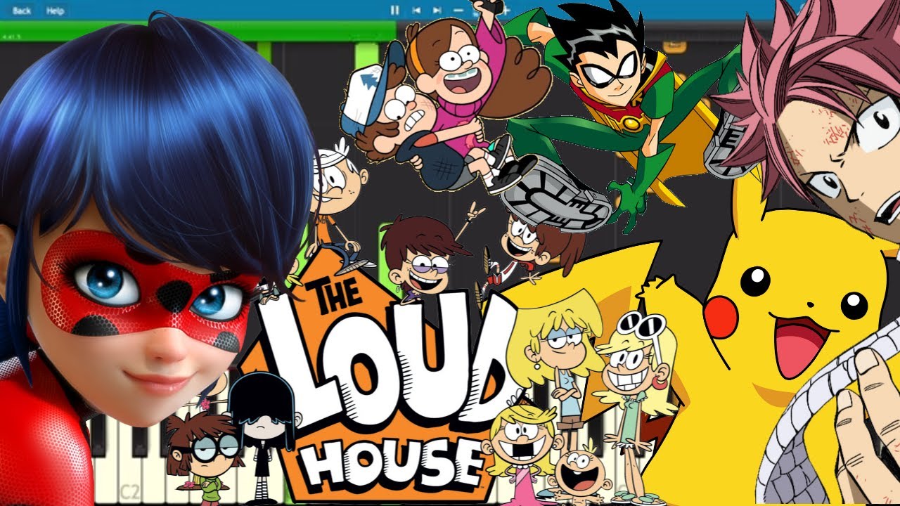 Kids TV Theme Songs on Piano Compilation Part 2 - Piano Tutorial - YouTube