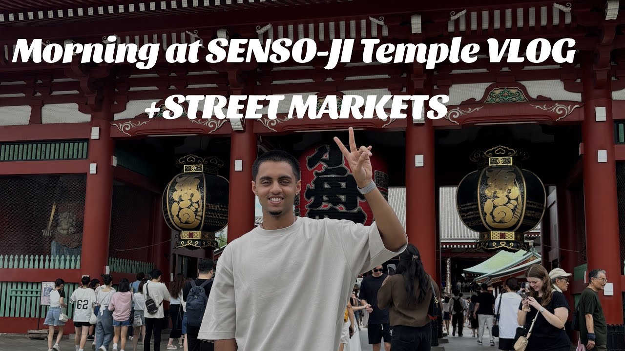 MORNING AT SENSO-JI TEMPLE!!! + CHECKING OUT LOCAL MARKETS! - YouTube