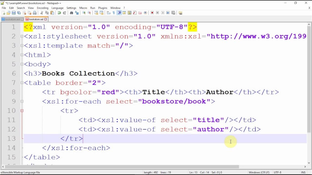 XML Design and XSL Transform - YouTube