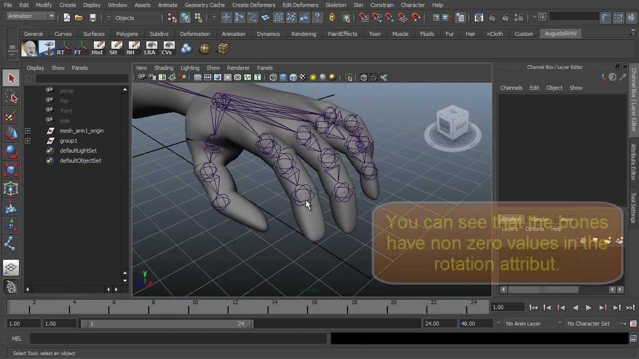 Maya Tutorial 4: Easy arm rig - YouTube