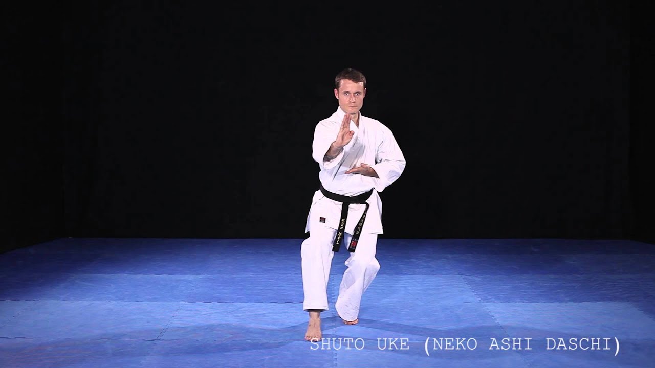 Kihon 9 - shuto uke (neko ashi dachi) - YouTube
