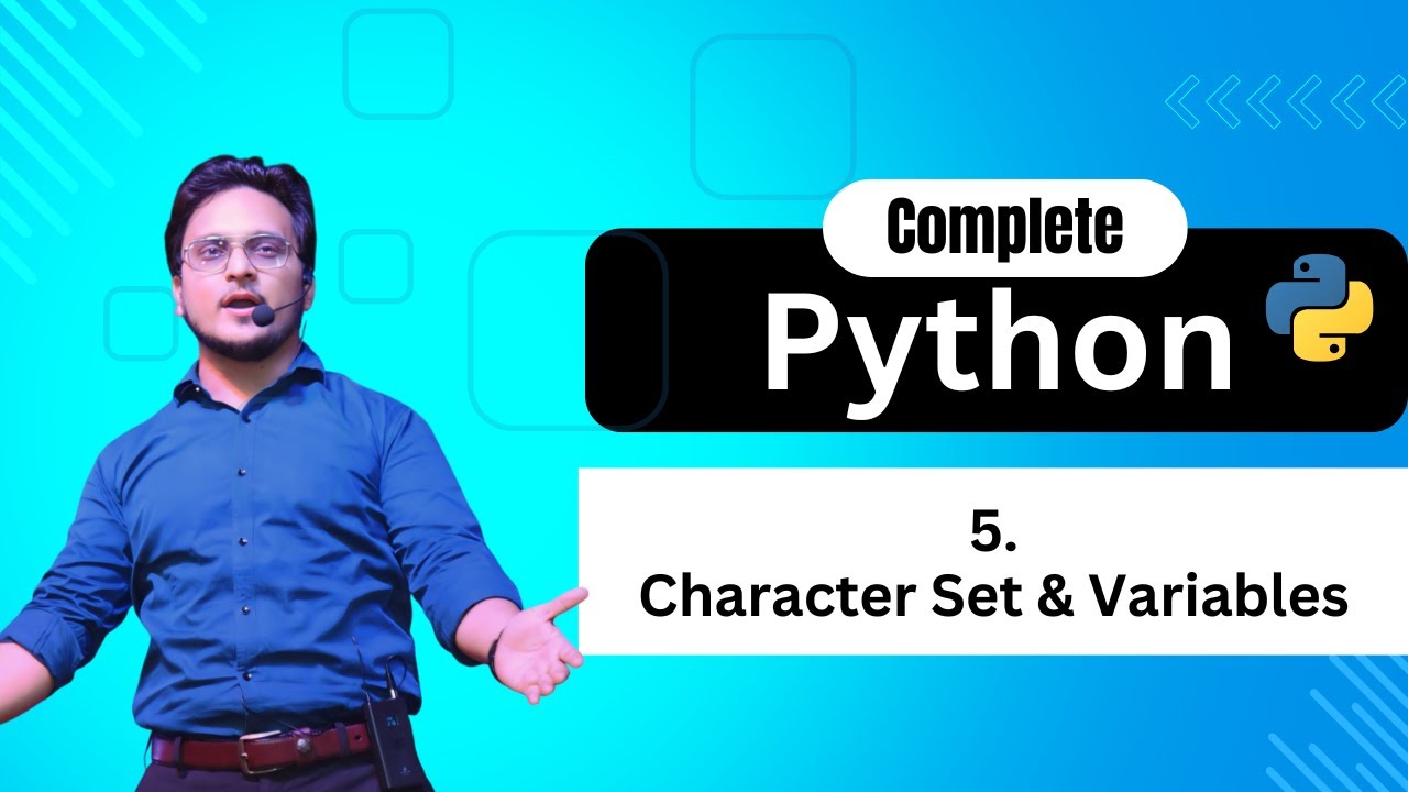 Character set and variables | Python Tutorials | #lecture5 #learnwithamitsir #pythonprogramming ...