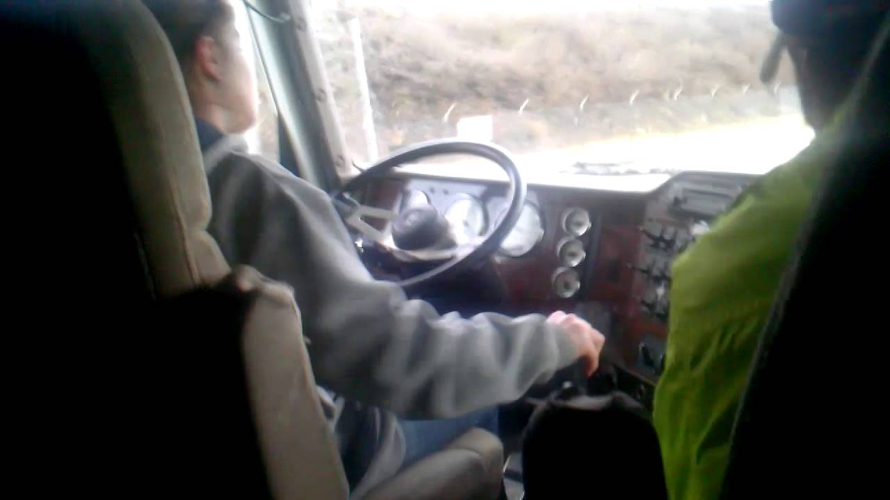 Jasmine shifting a big rig - YouTube