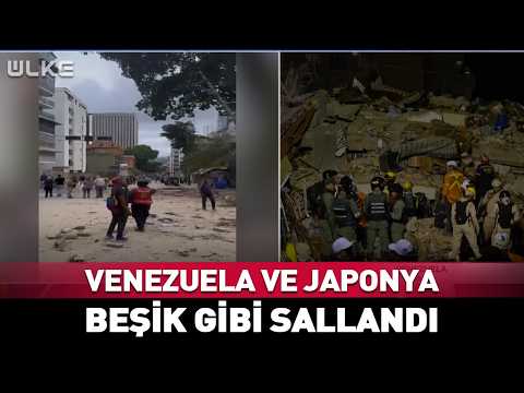 Venezuela ve Japonya Beşik Gibi Sallayan Deprem! İşte İlk Görüntüler...
