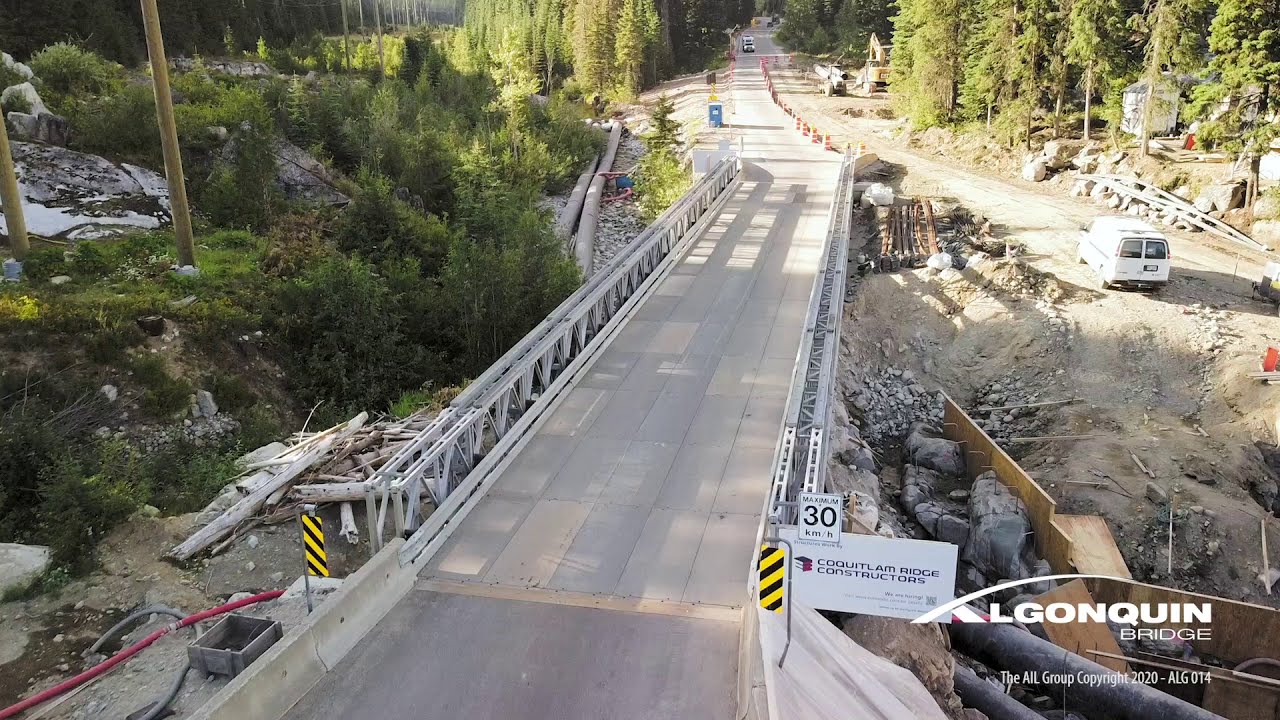 Temporary Detour Bridge, Highway 6, Central BC - YouTube