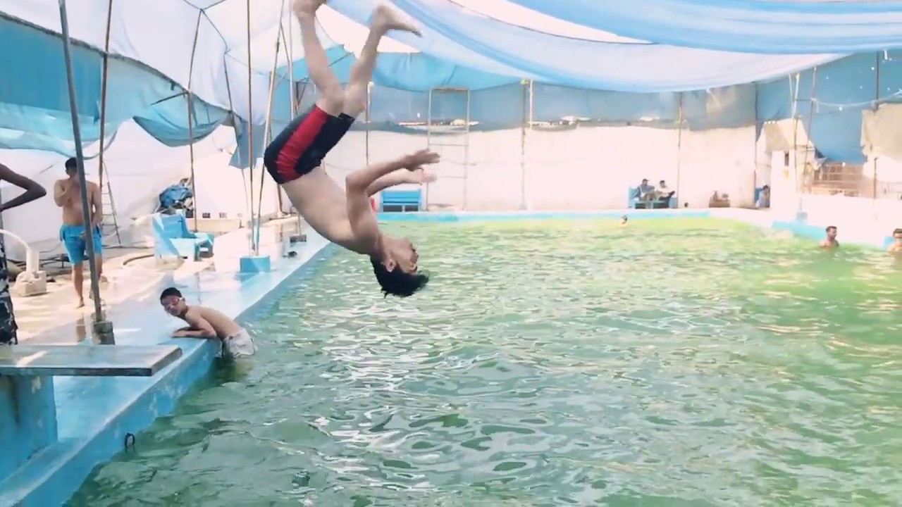 Best Backflip In Water Pool - YouTube