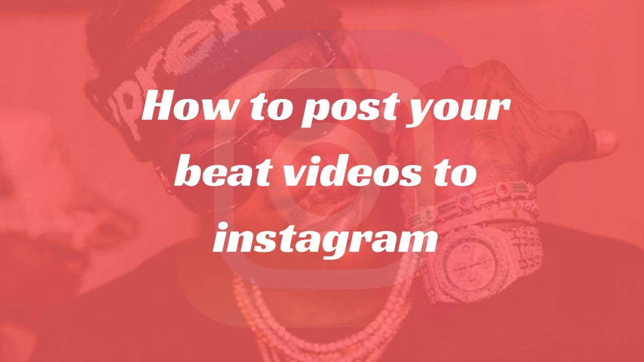 How to post beat videos to instagram - YouTube