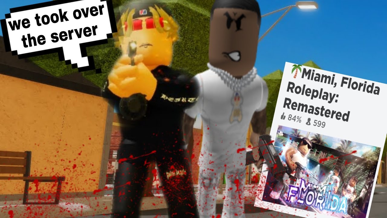 We took out gangs and the whole server in Roblox Miami Florida ft voice ...