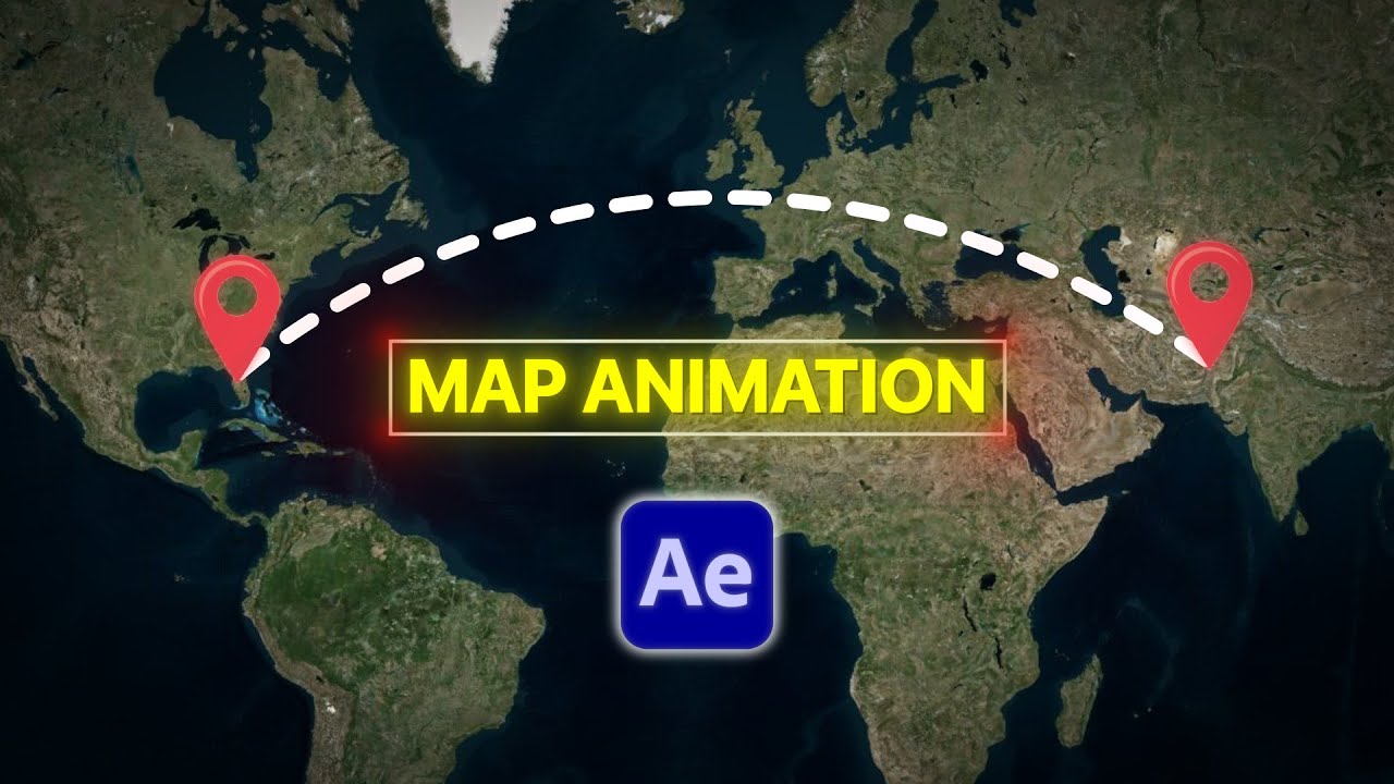 EASY Travel Line Animation in 1 Minute | After Effects - YouTube
