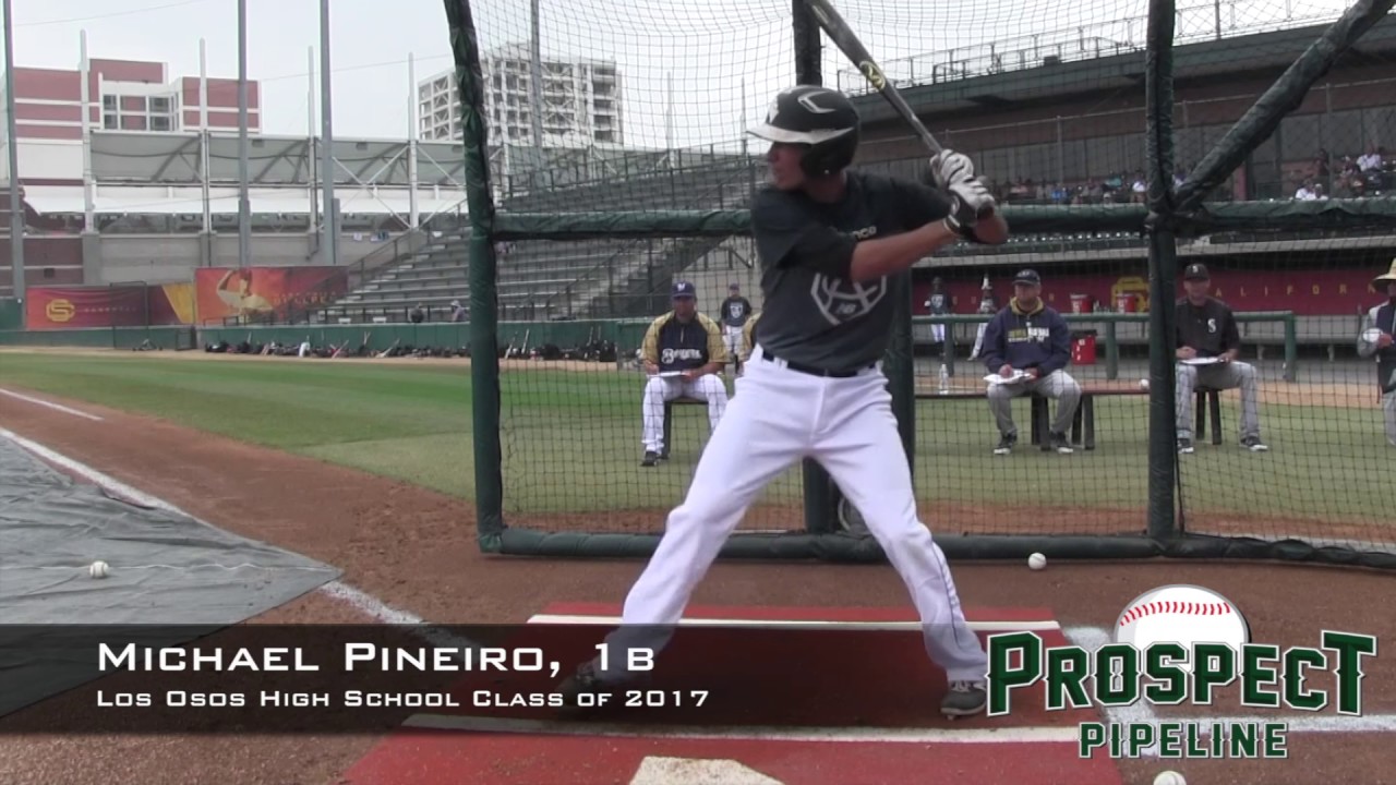 Michael Pineiro Prospect Video, 1b, Los Osos High School Class of 2017 ...