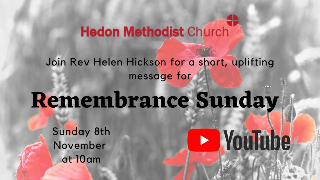 Remembrance Sunday Message - 8th November 2020 - YouTube