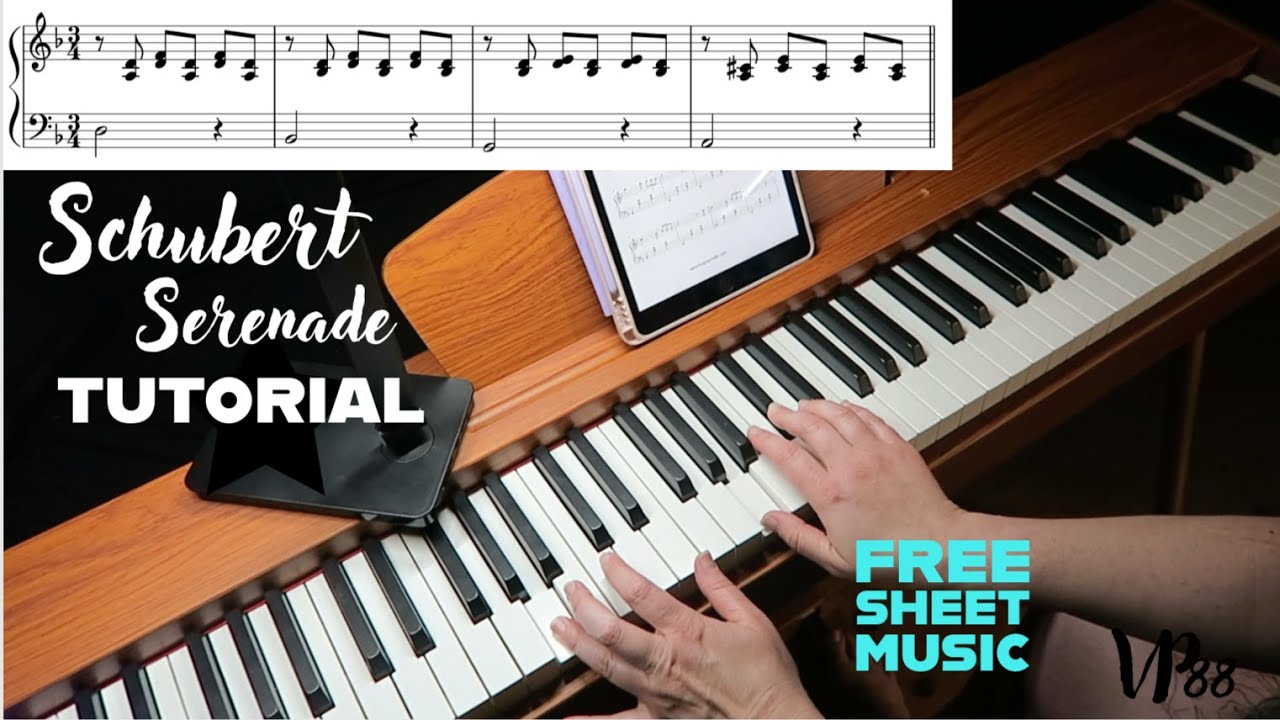 Schubert Serenade tutorial FREE SHEET MUSIC - YouTube