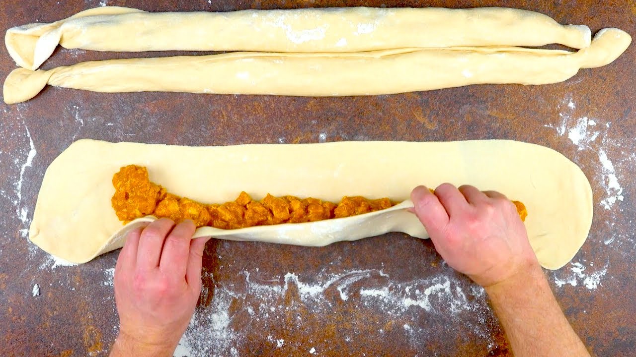 Ce sont 3 ROULEAUX DE PÂTE FARCIS, mais si vous les ASSEMBLEZ COMME ÇA ...