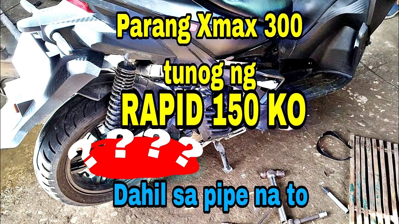 Rusi rapid 150 after market pipe - YouTube