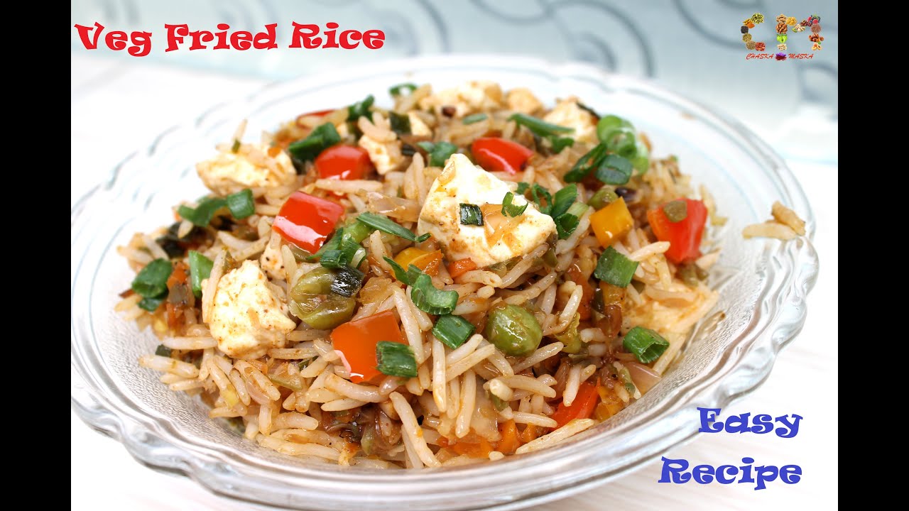 Best Way To Make Tasty Fried Rice | Street Style Fried Rice | 2 Min Veg ...