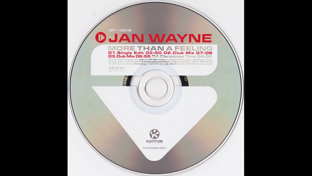 Jan Wayne - More Than A Feeling (Single Edit) - YouTube
