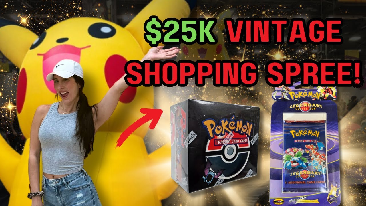$25,000 Vintage Pokemon Shopping SPREE! - YouTube
