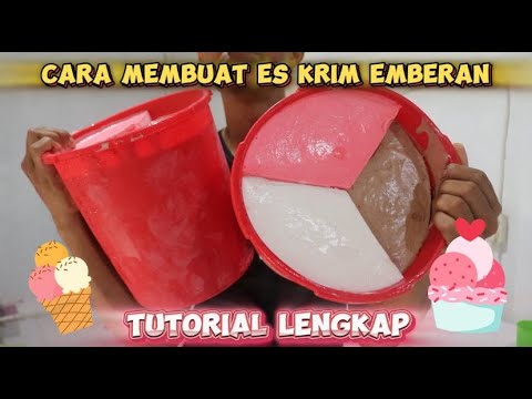 CARA MEMBUAT ES KRIM EMBERAN 3 RASA - YouTube
