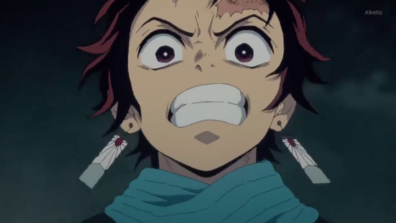 Tanjiro and Nezuko Vs Oni The First Time With Super Headers Demon ...