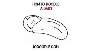 How To Draw A Baby Wrapped In A Blanket Step By Step