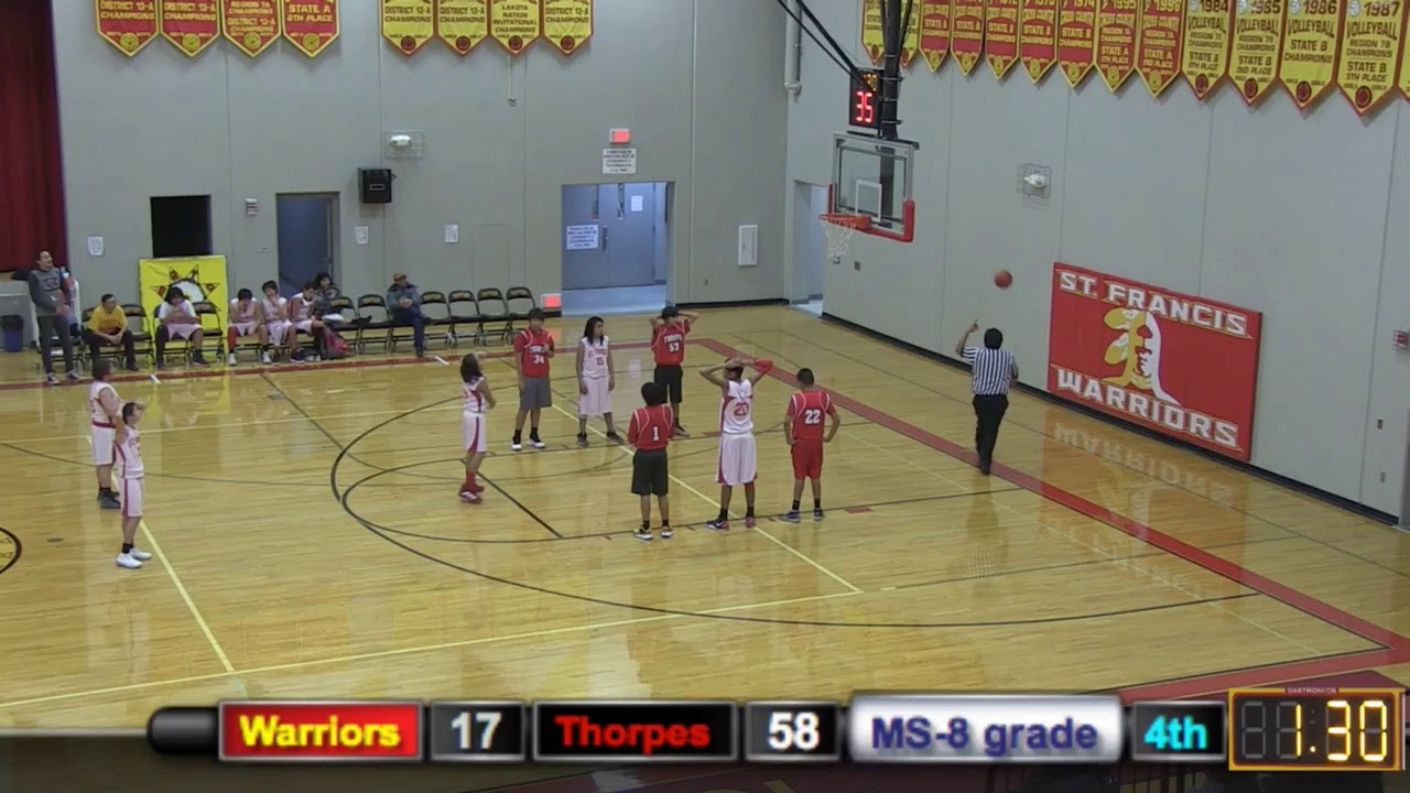 SFIS Warriors vs. Pine Ridge Thorpes (MS) - YouTube
