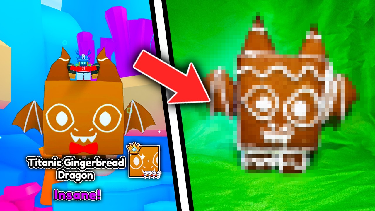 I Built a REAL LIFE Titanic Gingerbread Dragon | Pet Sim 99 - YouTube