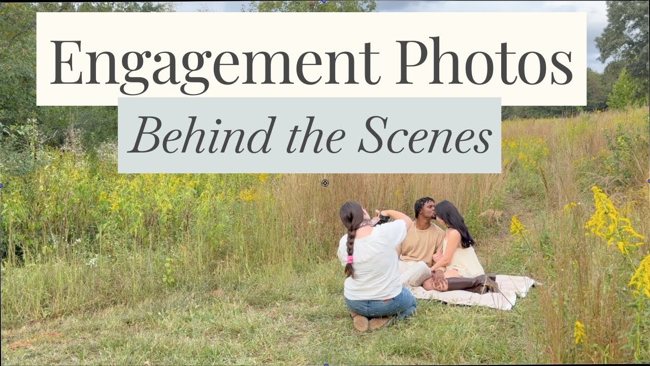 engagement photoshoot behind the scenes - YouTube
