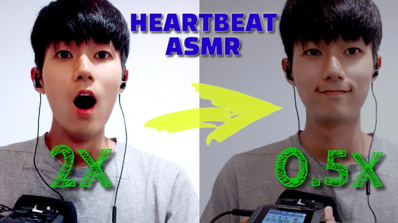 ASMR - DECREASING heartbeat tempo: 2X to 0.5X l asmr heartbeat for ...
