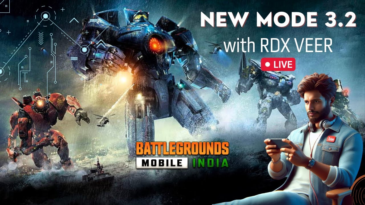 RDX VEER Live Stream | MODE 3.2 | Road to 1k | Rush gameplay | BGMI ...