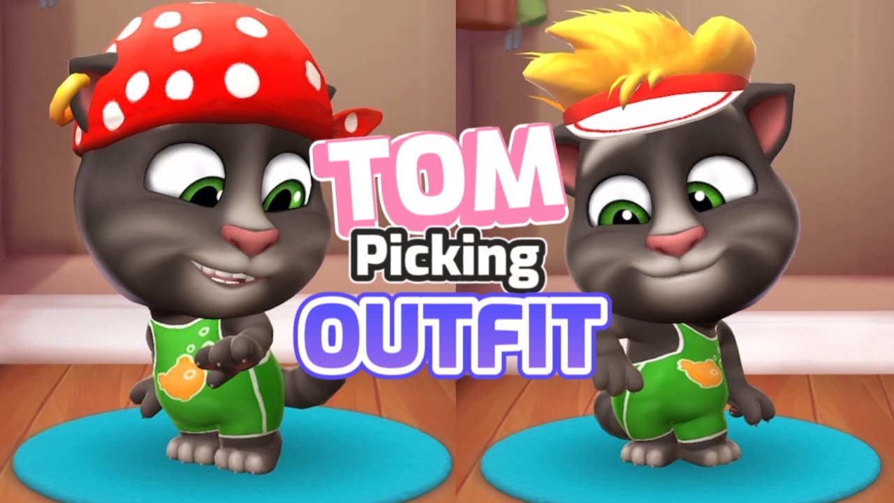 My Talking Tom 2 | TOM Picking Outfit#1 | TOM Memilih Pakaian#1 | Cat ...