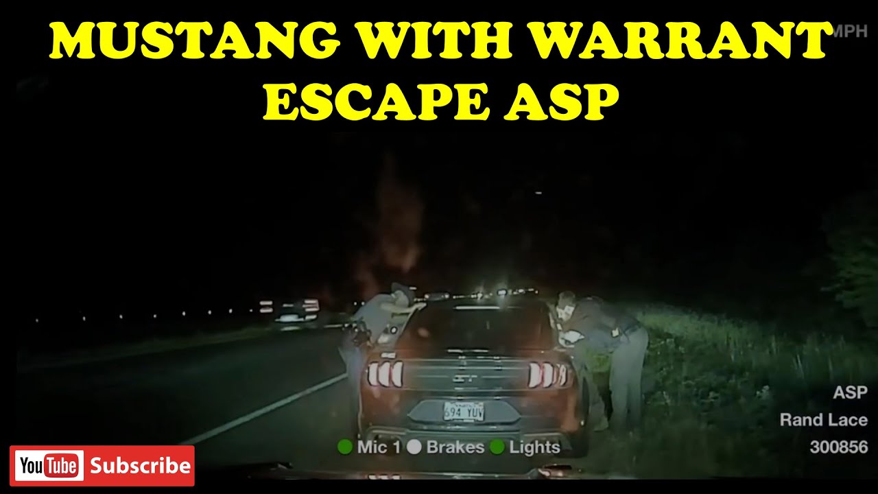 ARKANSAS STATE POLICE CHASE | Mustang With Warrant Escape ASP . - YouTube