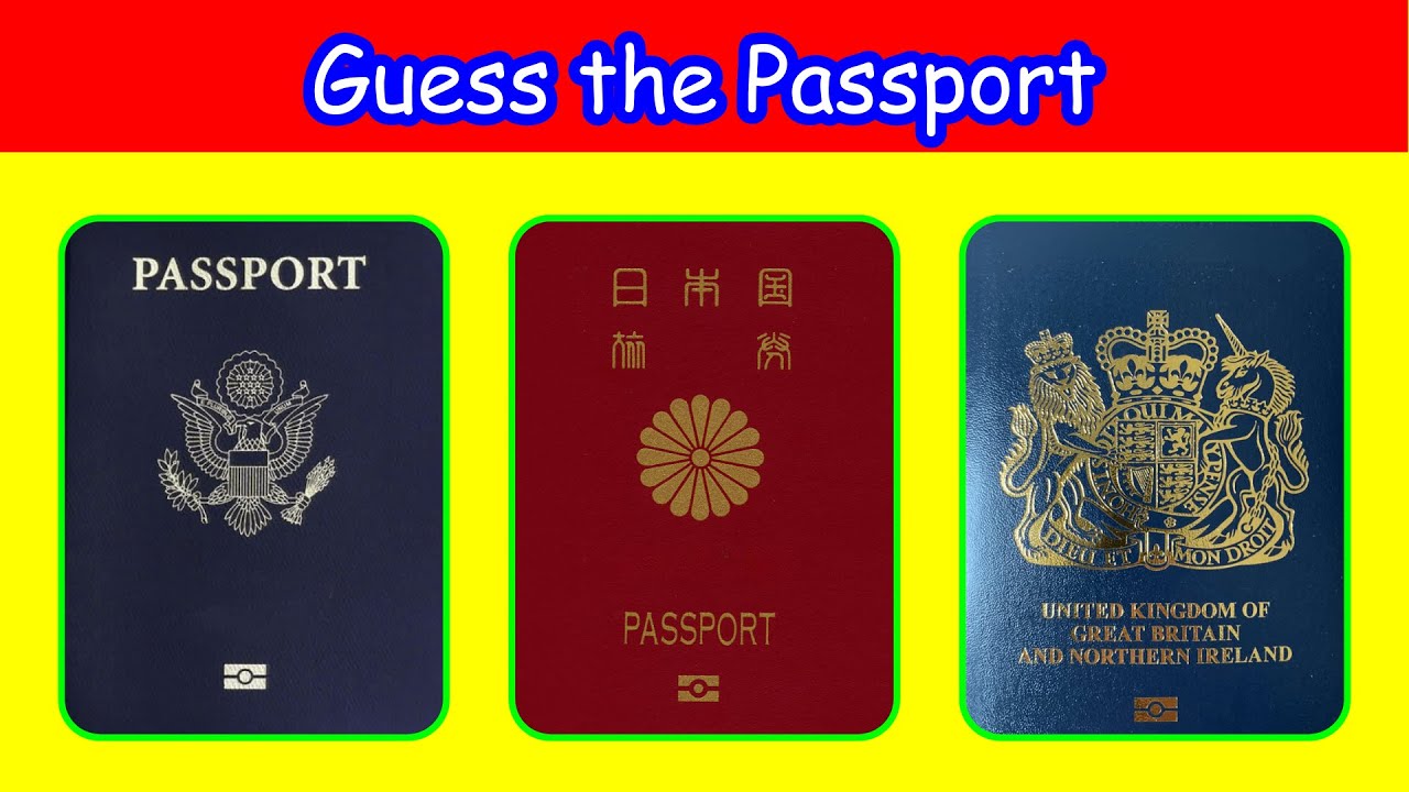 Guess the Passport | Guess the Country by the Passport Quiz - YouTube