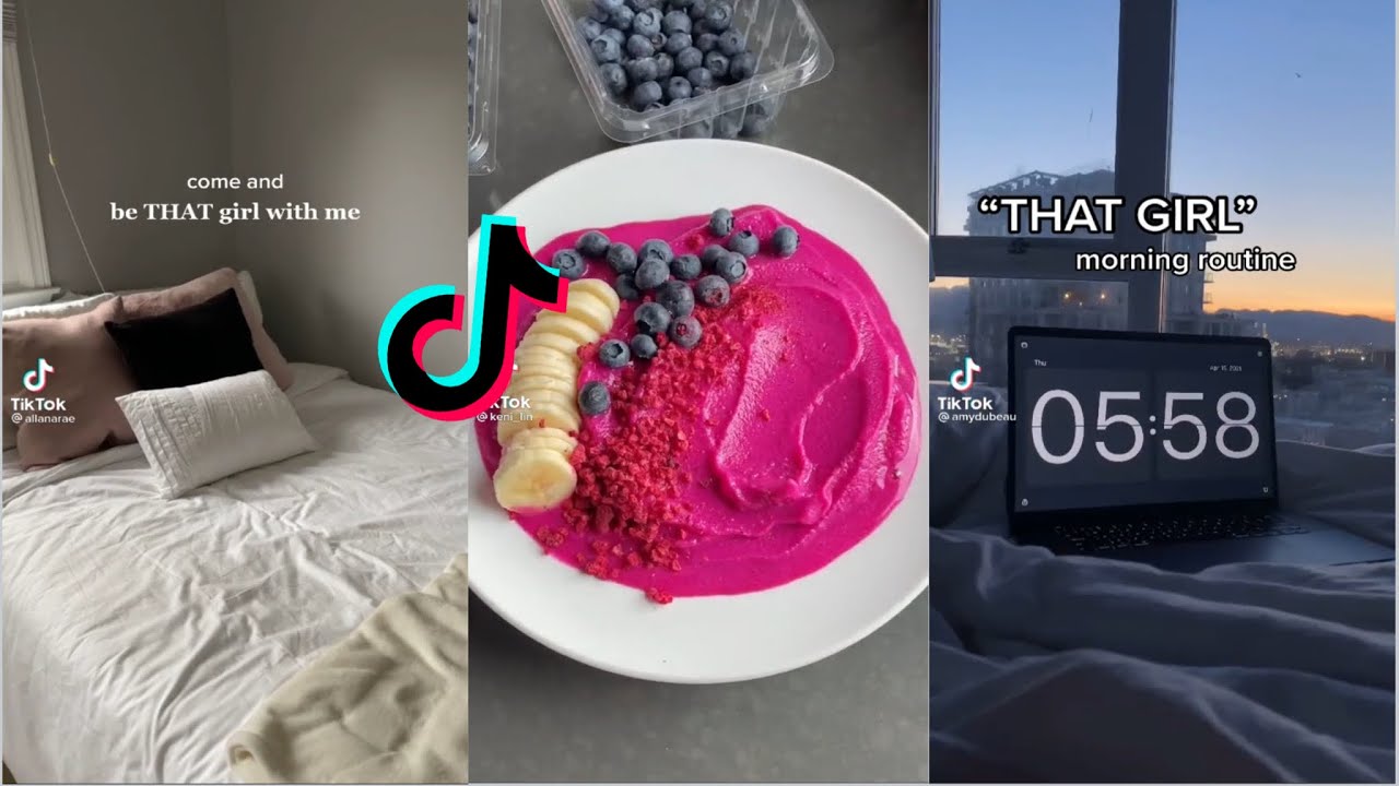 becoming “THAT GIRL” | productive morning routine | tiktok compilation ...