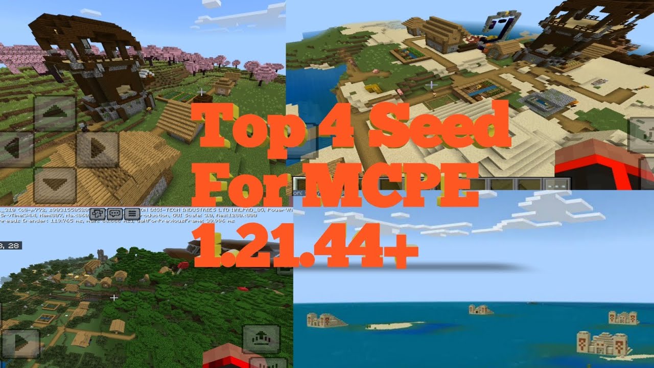 Top 4 Minecraft PE 1.21+ seed. Best and Survival Seeds for MCPE 1.21 ...
