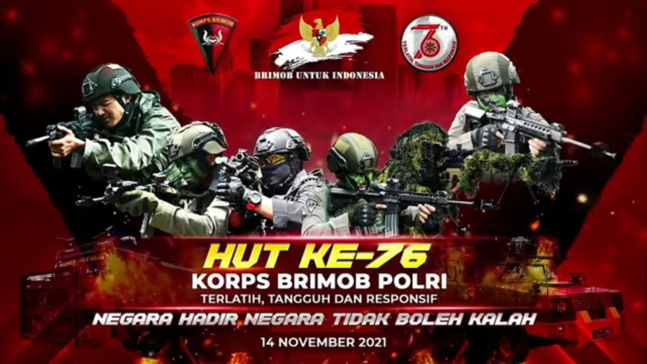 HuT 76 Brimob Nusantara Polres Sumedang - YouTube